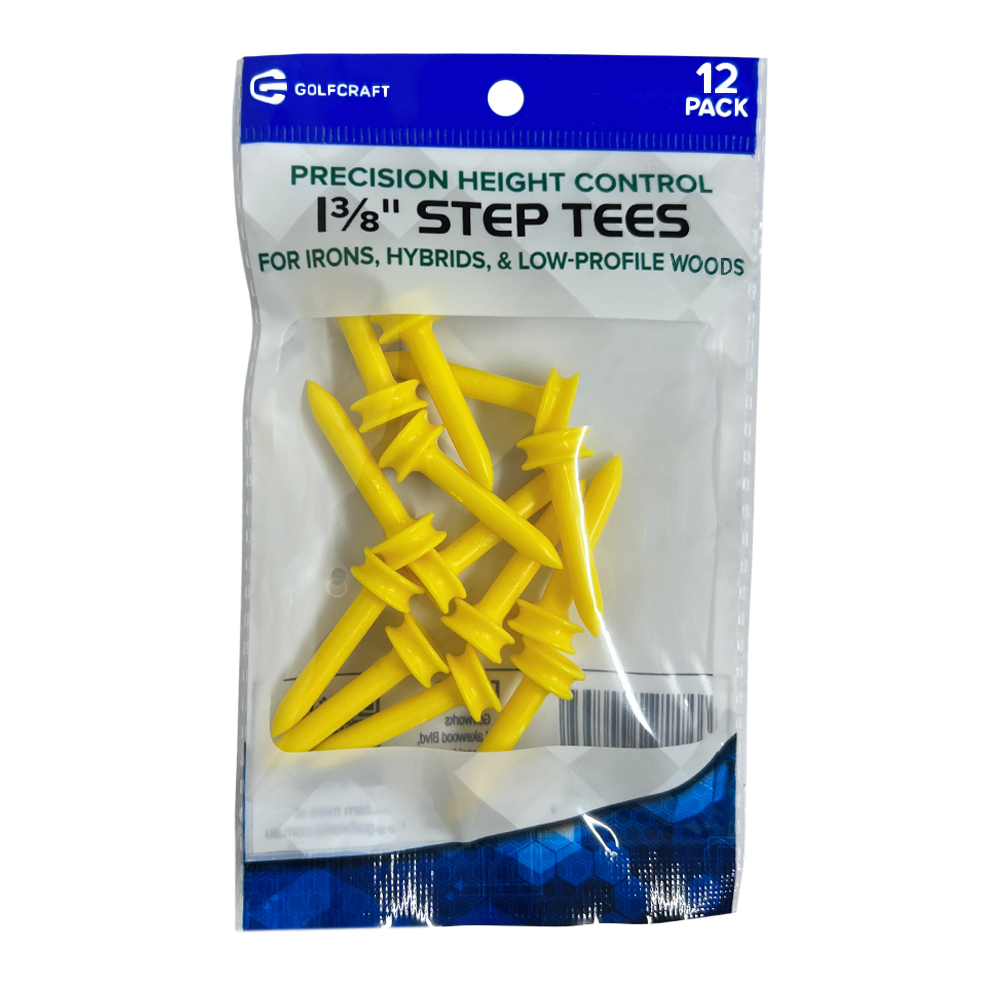 GOLF CRAFT ASSORTED STEP TEES – 12 PACK | Golf Works