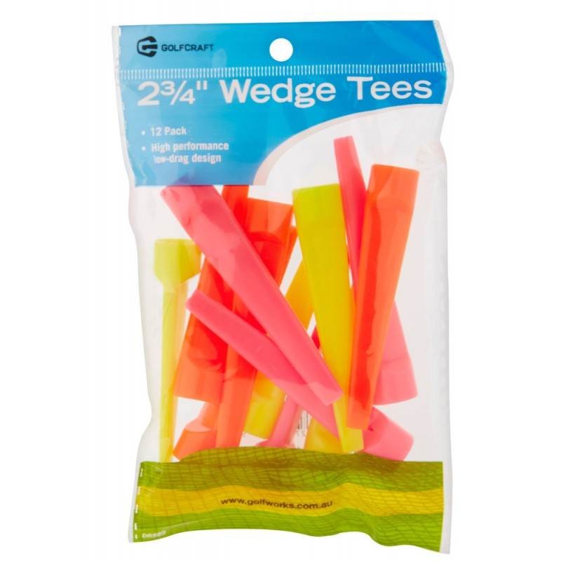 GOLF CRAFT 3″ PLASTIC STEP TEES – 12 PACK | Golf Works